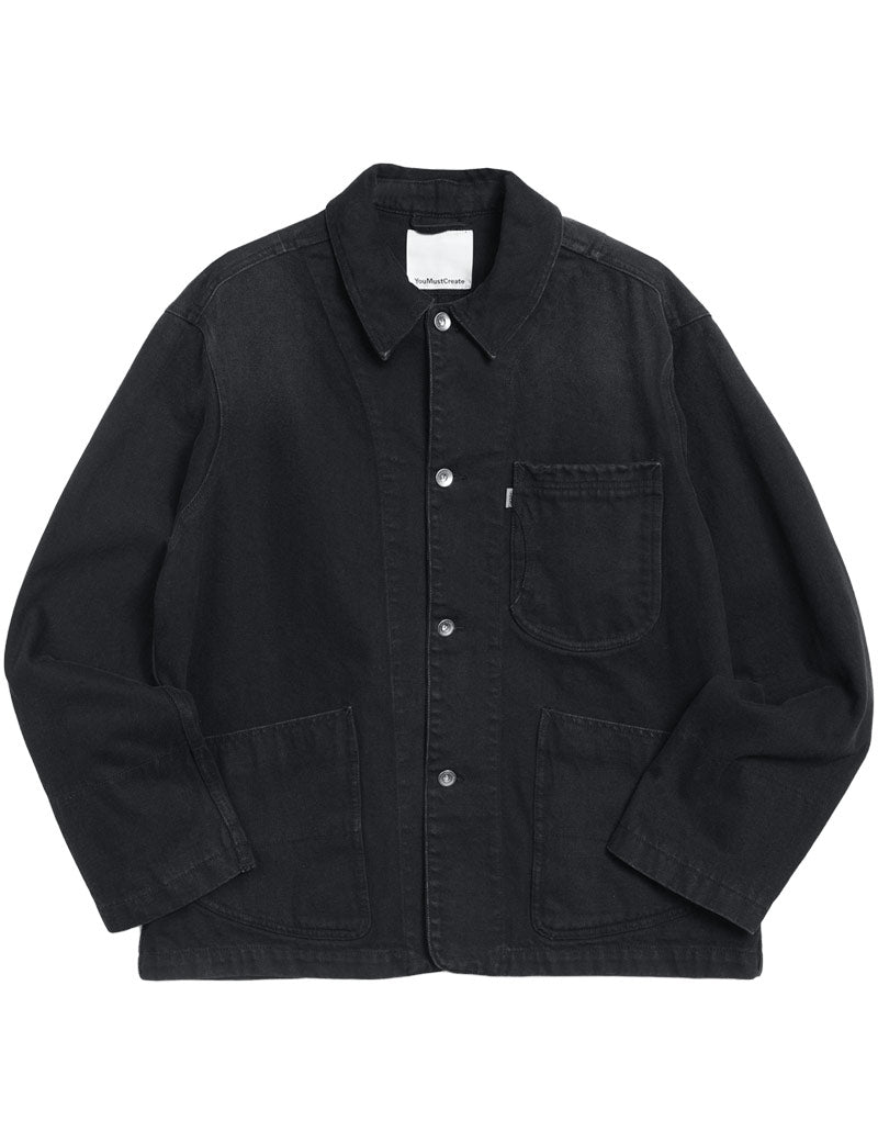 YMC Construction Jacket Black | Uniform Research