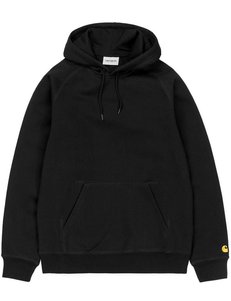 Carhartt Wip Hooded Chase Sweat Black Gold | Uniform Research