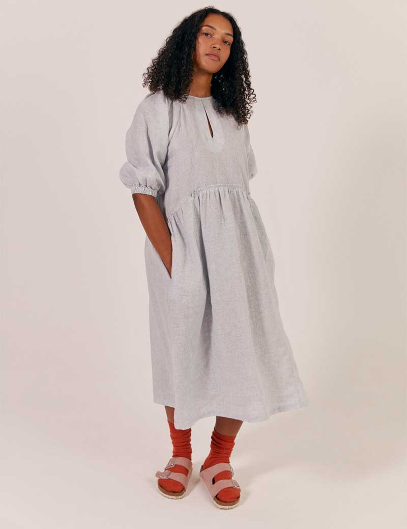 SIDELINE KITTY DRESS CLOUD - UNIFORM RESEARCH